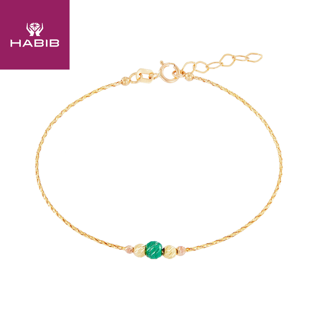 HABIB 585/14K Yellow Gold Bracelet 714-BR 1F C01-3 | Shopee Malaysia