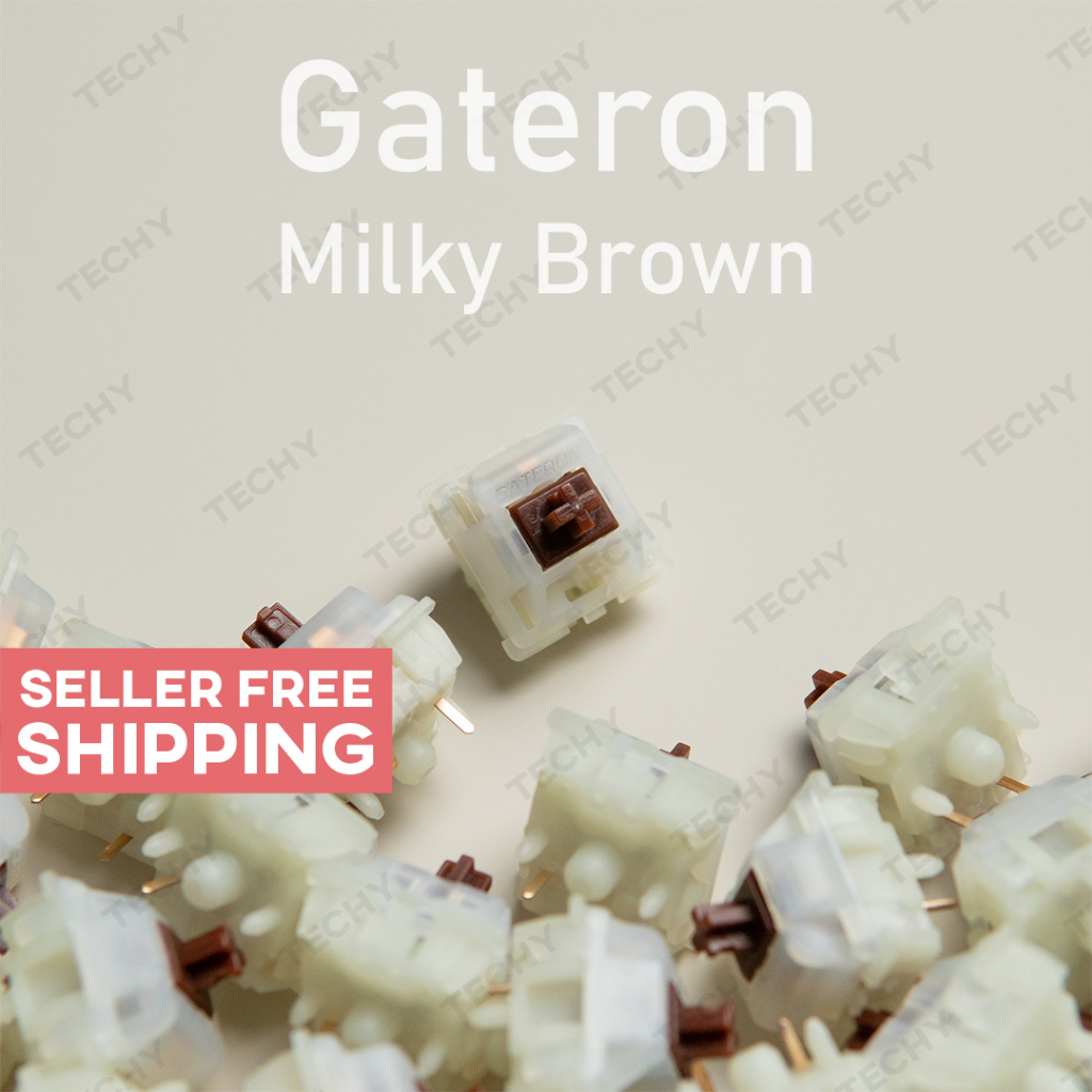 [Clearance] Gateron Milky Brown 5 Pin Mechanical Switches for ...