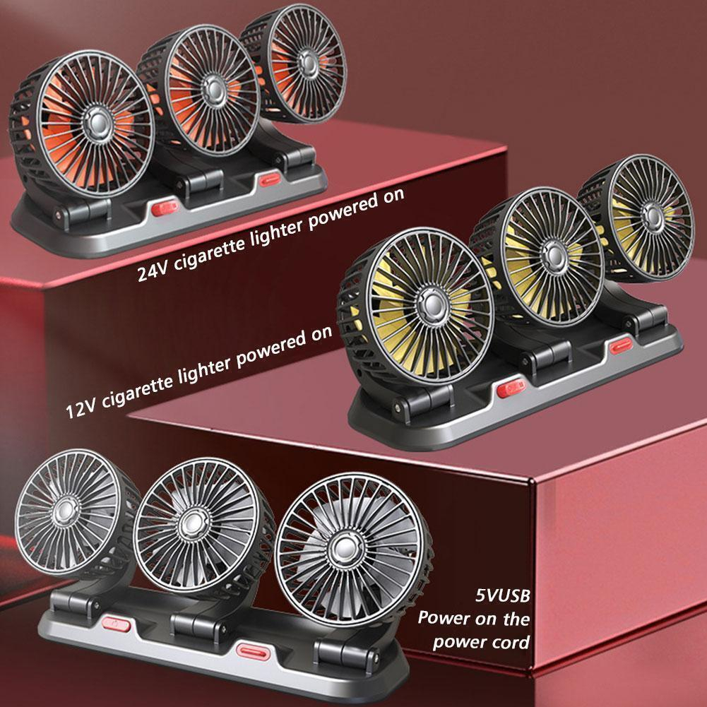 360 ° Air Conditioning Cooler Desktop Car Fan Car USB Mini Fan for Cars ...