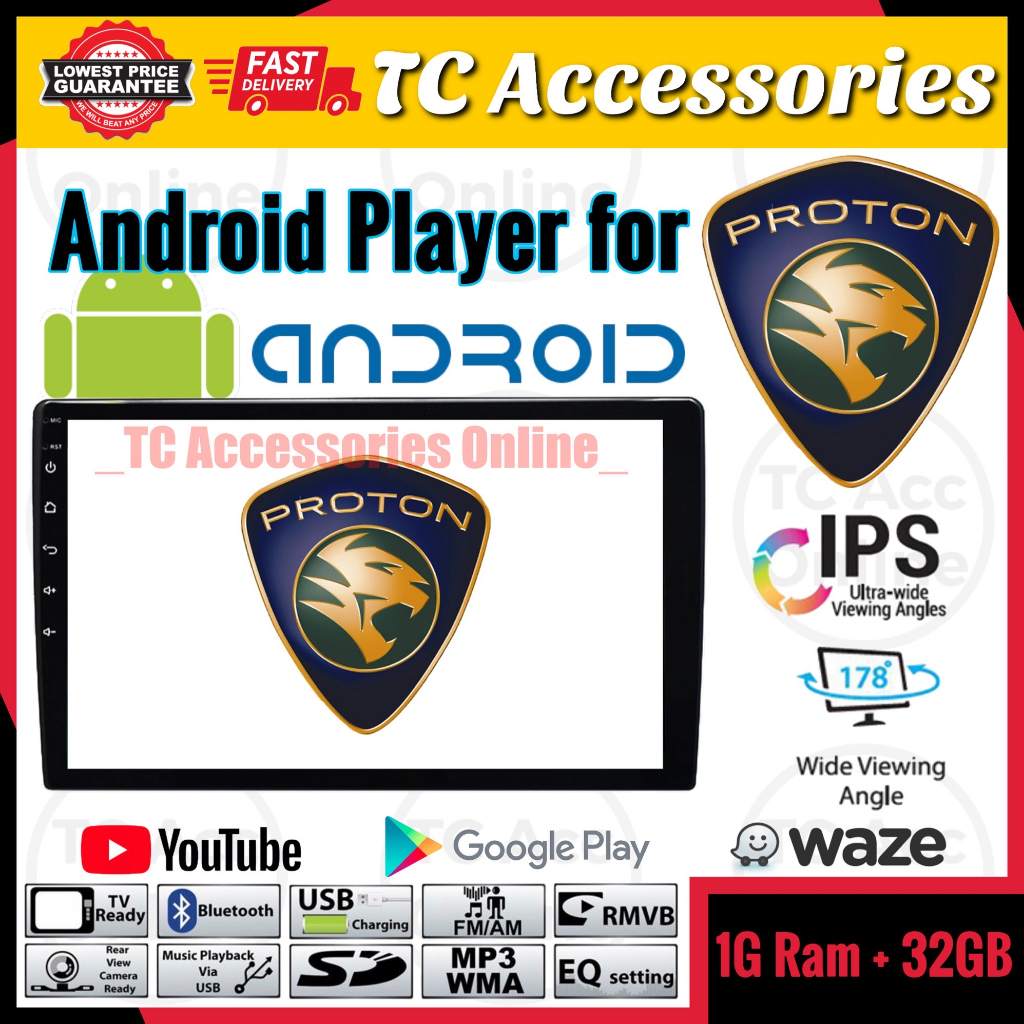 Android Player For 🚗PROTON🚗 Preve/Wira/Saga 2020/Blm Flx/VVT/Saga Lmst ...