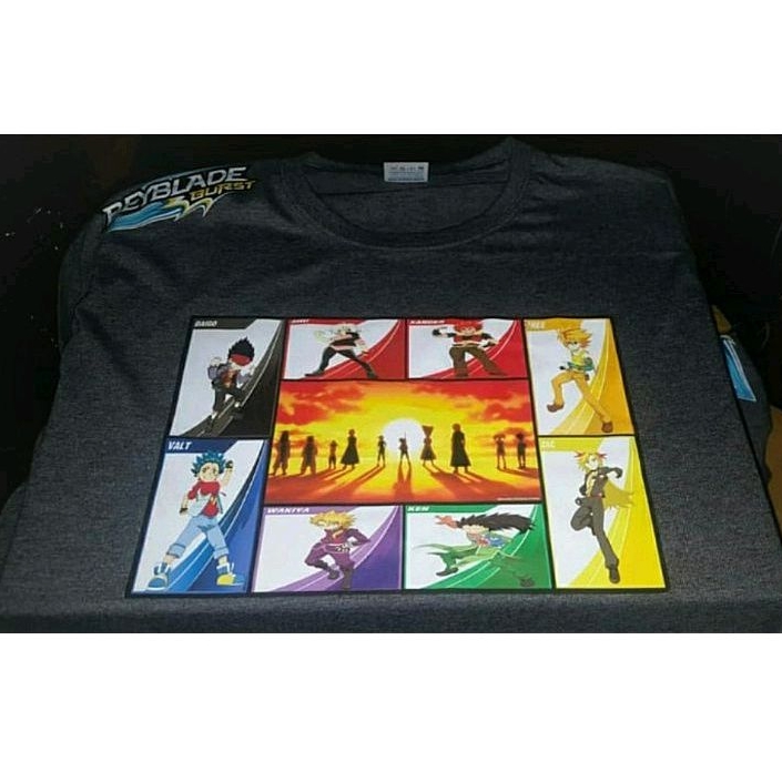 Grey Colour Beyblade Burst Limited Edition T-Shirt | Baju-T edisi ...