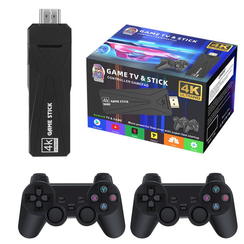 Gt65 Android Tv with Game Console Dual System Wireless Controller Tv ...