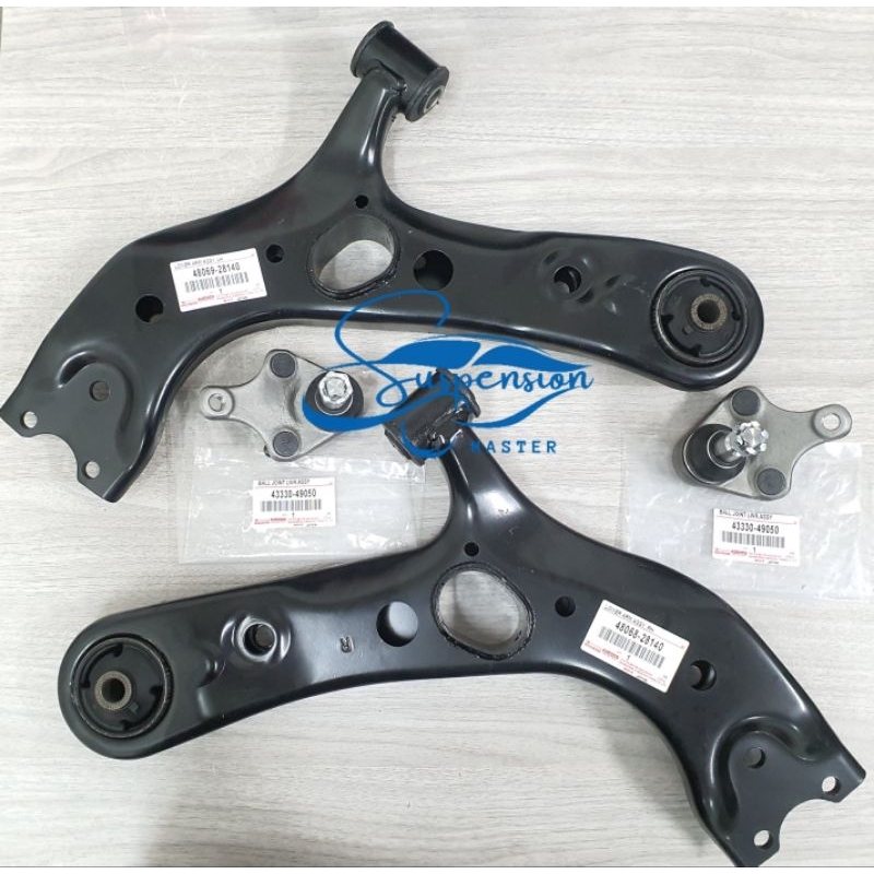 4 IN 1SET - FRONT LOWER ARM WITH BALL JOINT - TOYOTA ESTIMA VELLFIRE ALPHARD 2007-2014 ACR50 ...