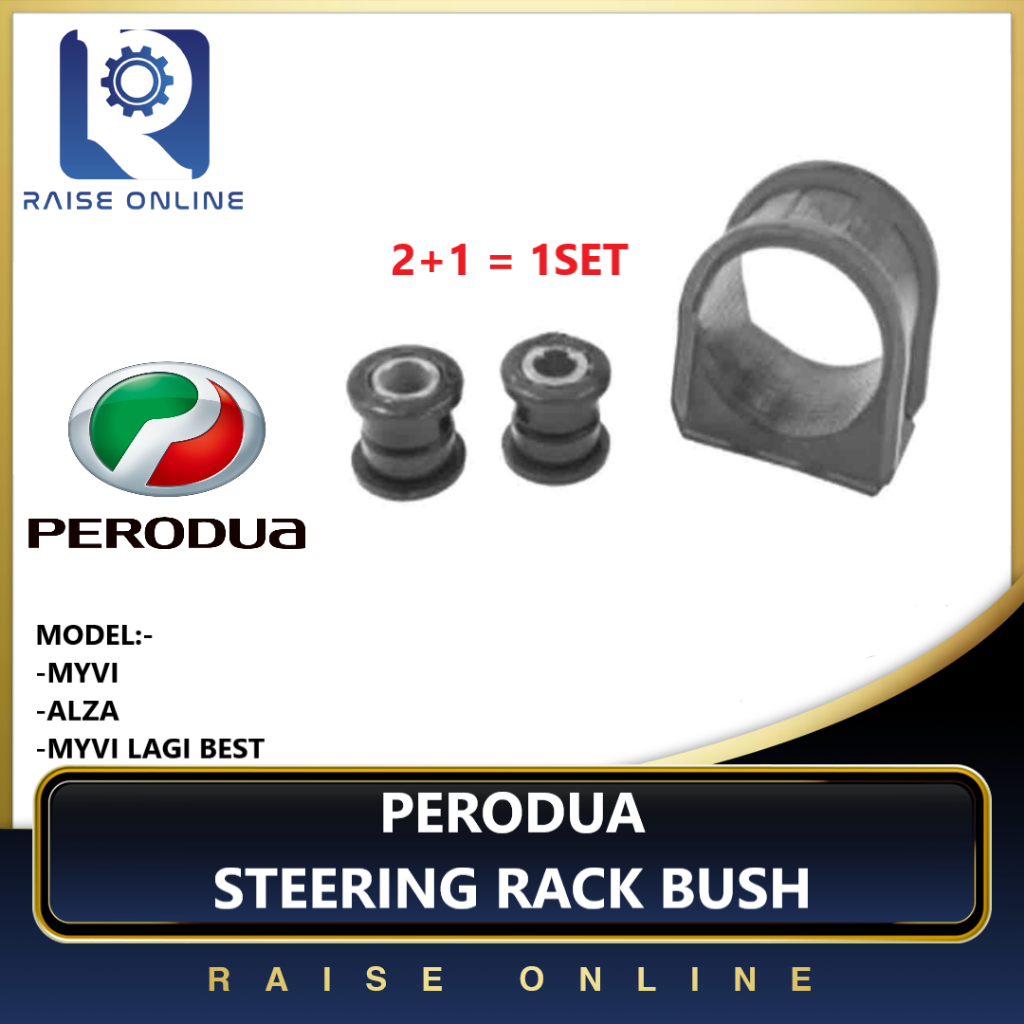Original PERODUA Steering Rack Rubber Bush Set 45516-BZ050 for Perodua ...