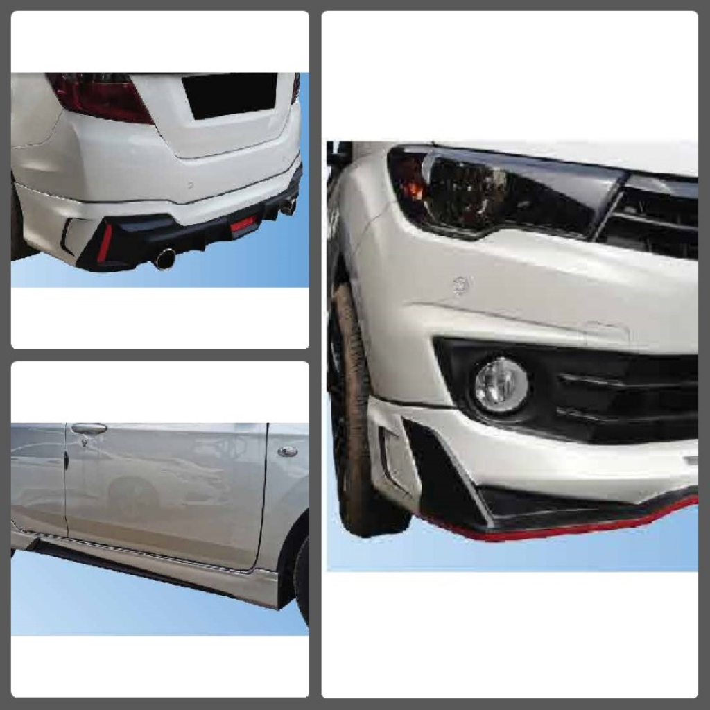 Perodua Bezza 1st Generation Drive 68 Skirting Body Kit ABS Ready Stock ...