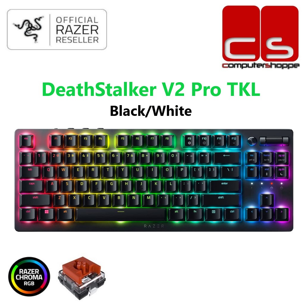 Razer DeathStalker V2 Pro TKL Wireless Low-Profile RGB Tenkeyless ...