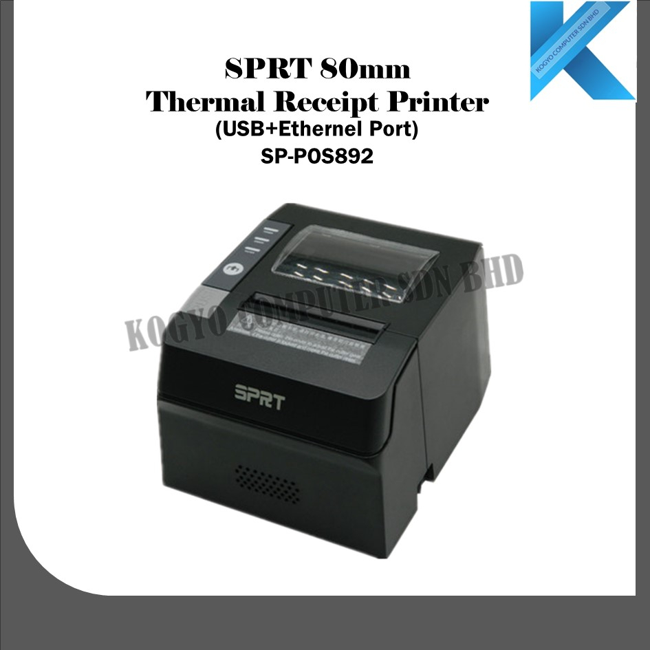 SPRT USB + Ethernet Thermal Receipt Printer - SP-POS892 ( 80mm ...