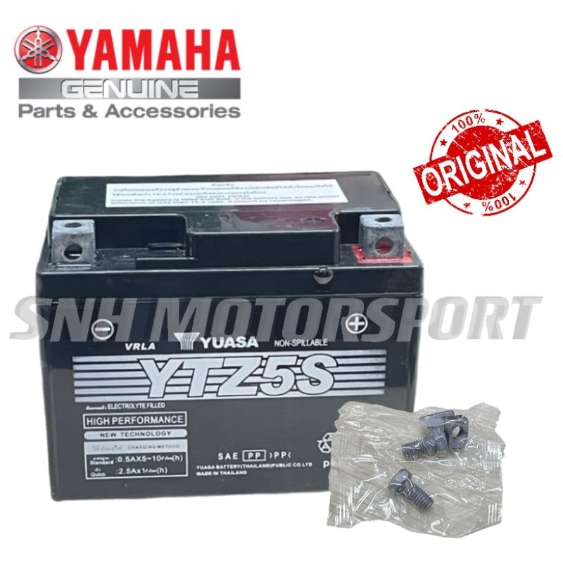 YAMAHA Battery YTZ5 YTZ5S (100% ORIGINAL) 10C-H2100-02 | Shopee Malaysia