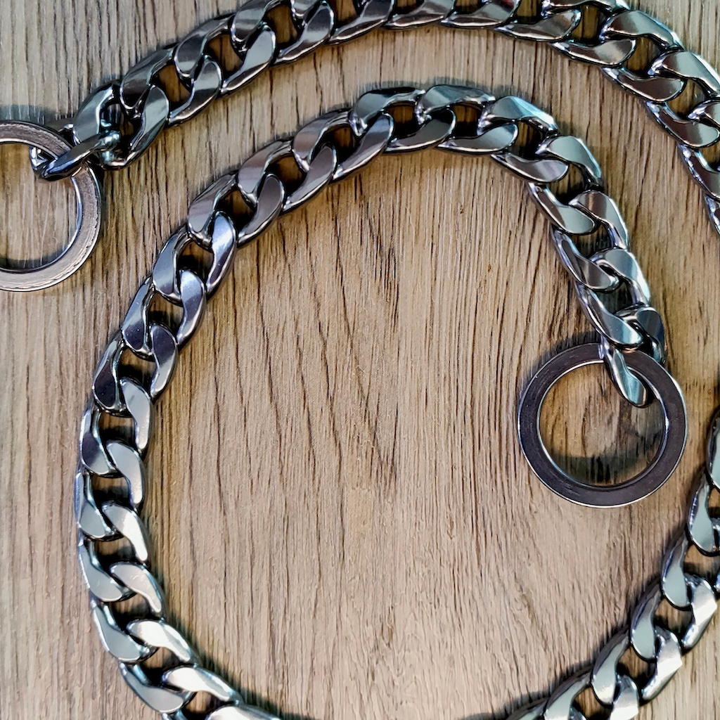 Stainless Steel Flat Choke Chain Size : 5mm x 60cm | Shopee Malaysia