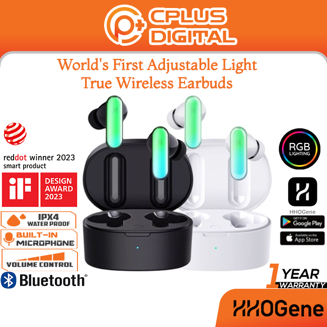 HHOGENE GPods Worlds First Light Control TWS Bluetooth Earbuds ,Noise ...
