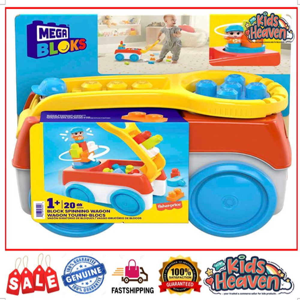Mega Bloks Block Spinning Wagon 20 Pieces (100.0% Original) | Shopee ...