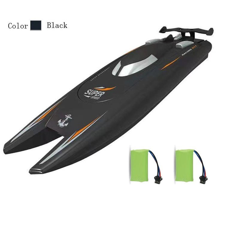 RC Boat 25KM/H 2.4GHz High Speed Racing Boat 4 Channels Dual Motor For ...