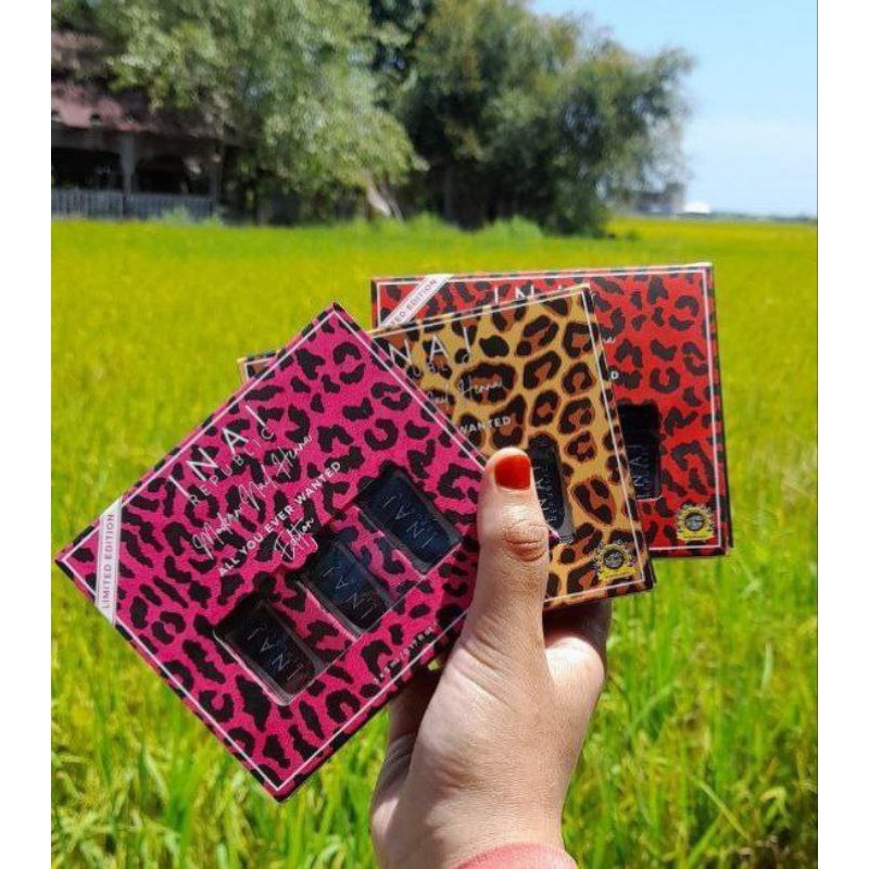 INAI REPUBLIC HQ LEOPARD EDITION 3 WARNA DALAM 1 KOTAK INAI KUKU INAI ...