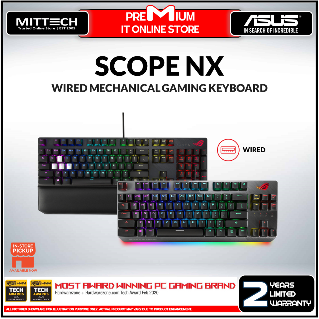Asus ROG Strix Scope NX Deluxe / Asus ROG STRIX NX TKL Gaming Keyboard ...