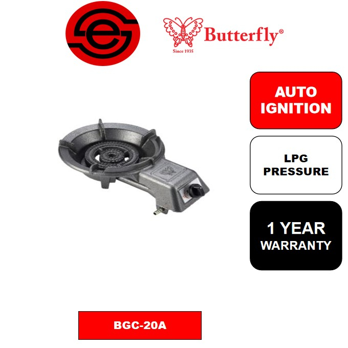 Butterfly LPG Cast Iron Gas Cooker / Stove Auto BGC-40A / BGC-30A / BGC ...