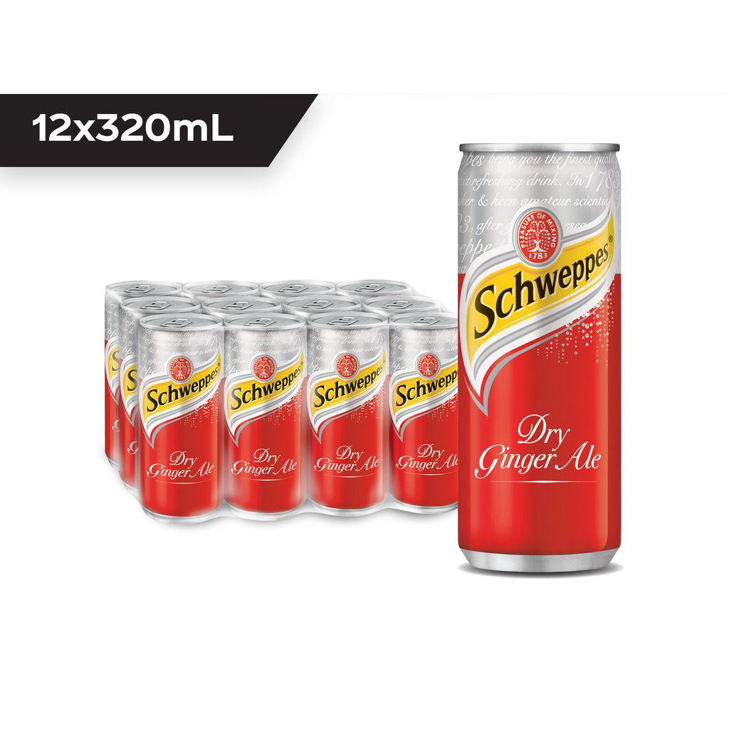 Schweppes Ginger Ale Can 12x320ml | Shopee Malaysia