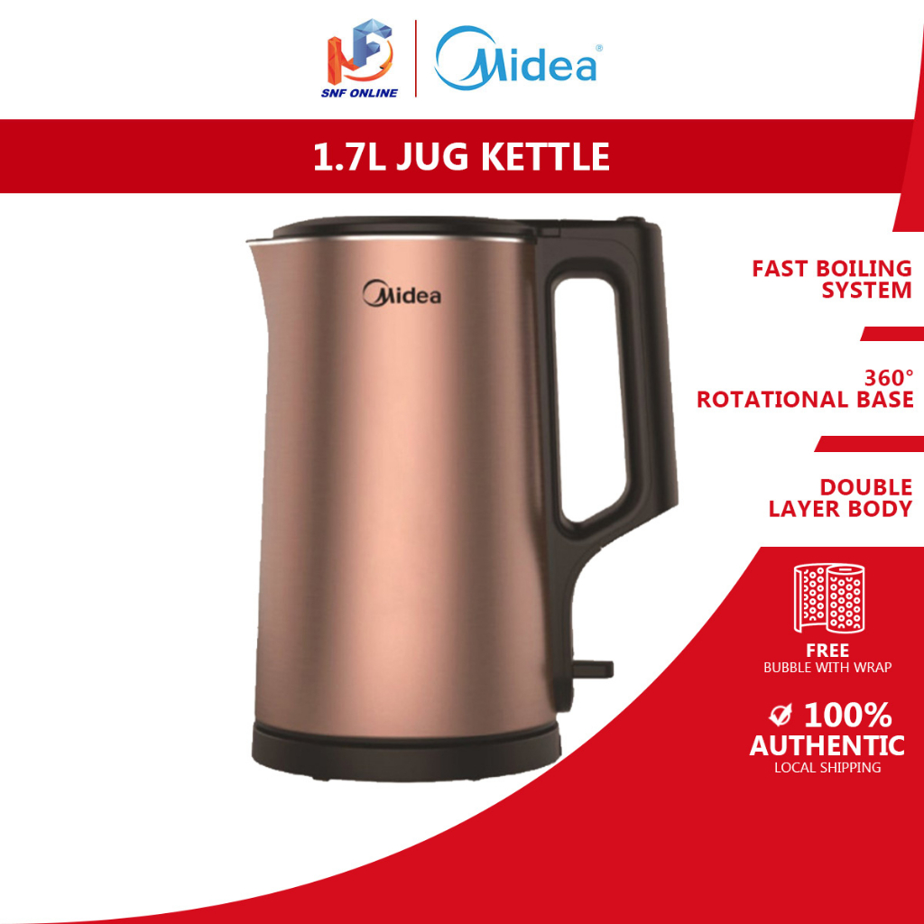 Midea Cerek Elektrik Double Wall Electric Jug Kettle (1.7L) MK-17PJ ...