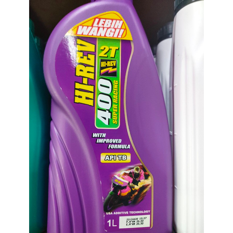 MINYAK ENGINE HI-REV 2T 400 IMPROVE FORMULA | Shopee Malaysia