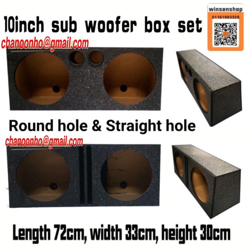 10 inch sub woofer box set round hole & Straight hole MDF board ...