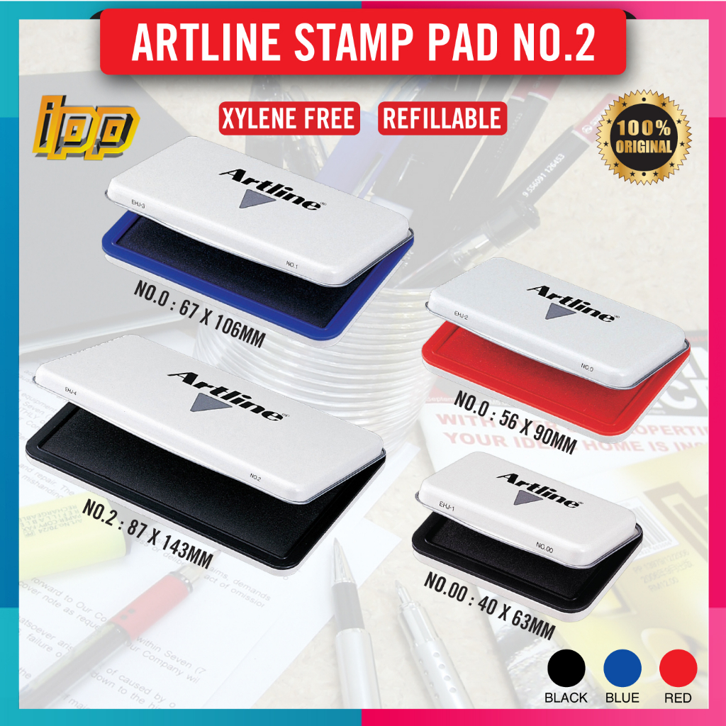 Artline Stamp Pad No.00 / No.0 / No.1 / No.2 | Shopee Malaysia