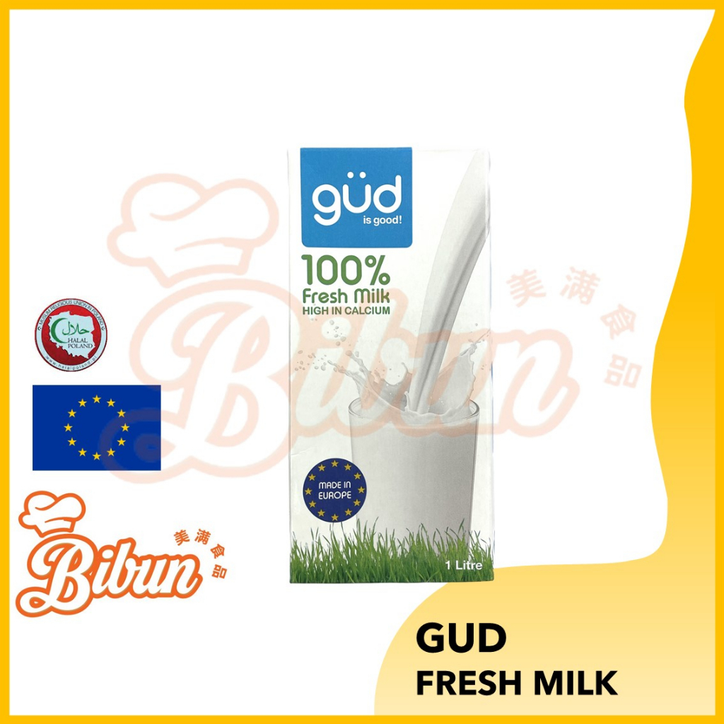 GUD 100% Fresh Milk 1Litre High in Calsium / Susu Kotak Full Cream ...