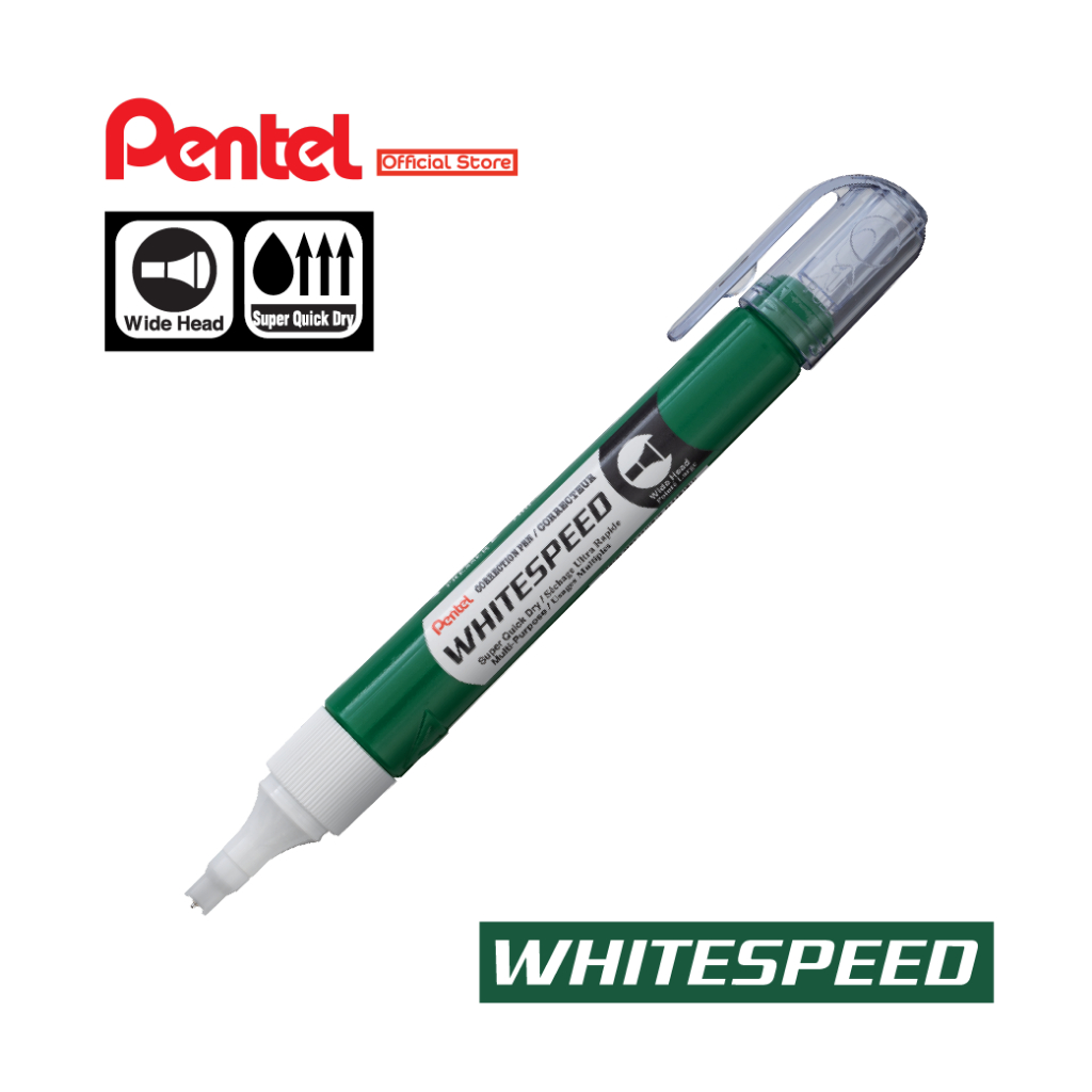 Pentel WHITESPEED ZLH64-W Correction Pen 7ml Wide Tip | Shopee Malaysia