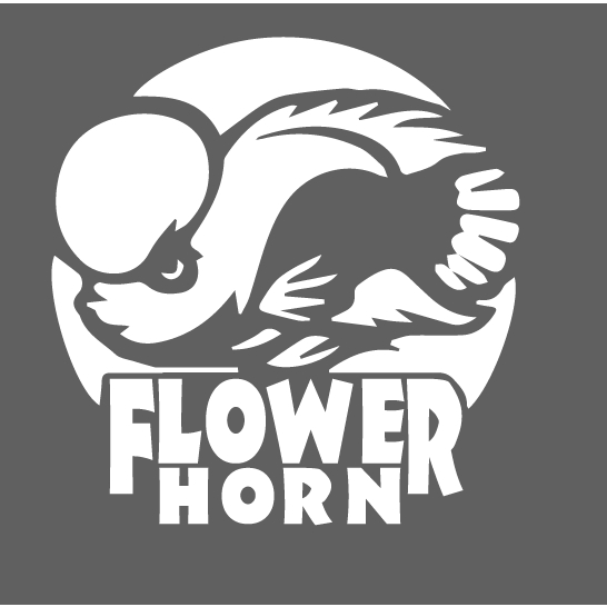 STICKER IKAN FLOWER HORN,STICKER AQUARIUM,STICKER KACA,STICKER ...
