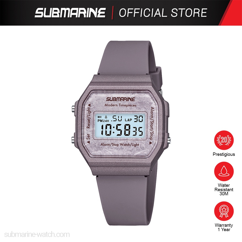 SUBMARINE Women Watch Fashion Digital Sports Waterproof Wristwatch Jam ...