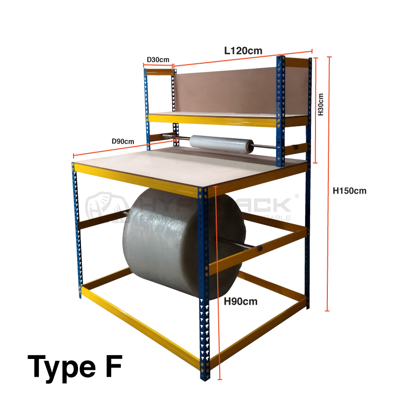 🐘[FREE SHIPPING] HYPERACK™️ Heavy Duty Packaging Table Online Seller Packing Table Boltless Rack ...