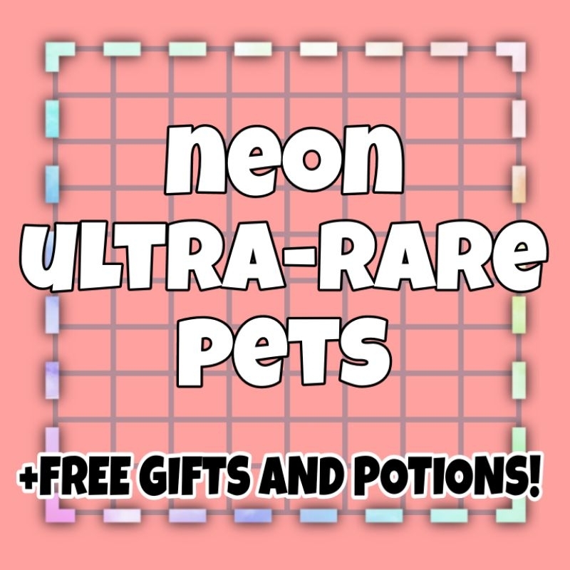 Neon Ultra Rare Pets. (Shiba Inu, sabertooth tiger, red panda, hydra ...