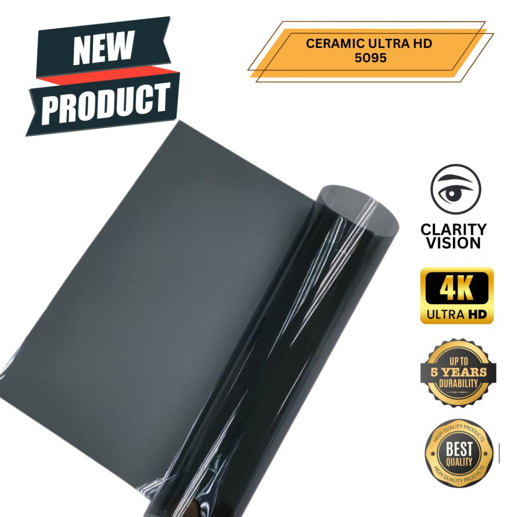 Car tinted/ Tinted kereta/ Ceramic Ultra HD 5095/ 50% Dark (VLT 50% ...
