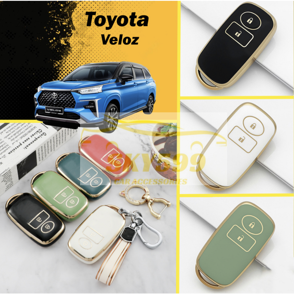 Veloz Car Key Cover Chrome Reflection TPU Car Key Remote Casing Sarung ...