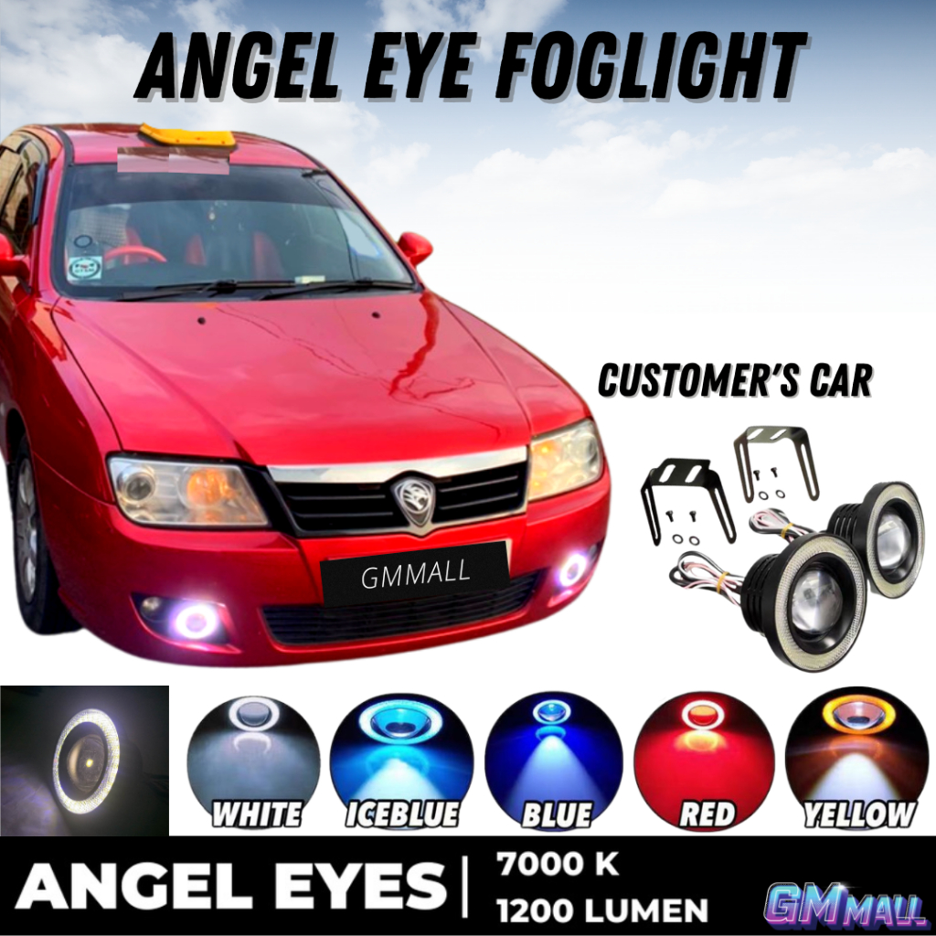 PROTON WAJA ANGEL EAGLE EYE LED LIGHT Fog light Foglamp Halo Ring ...