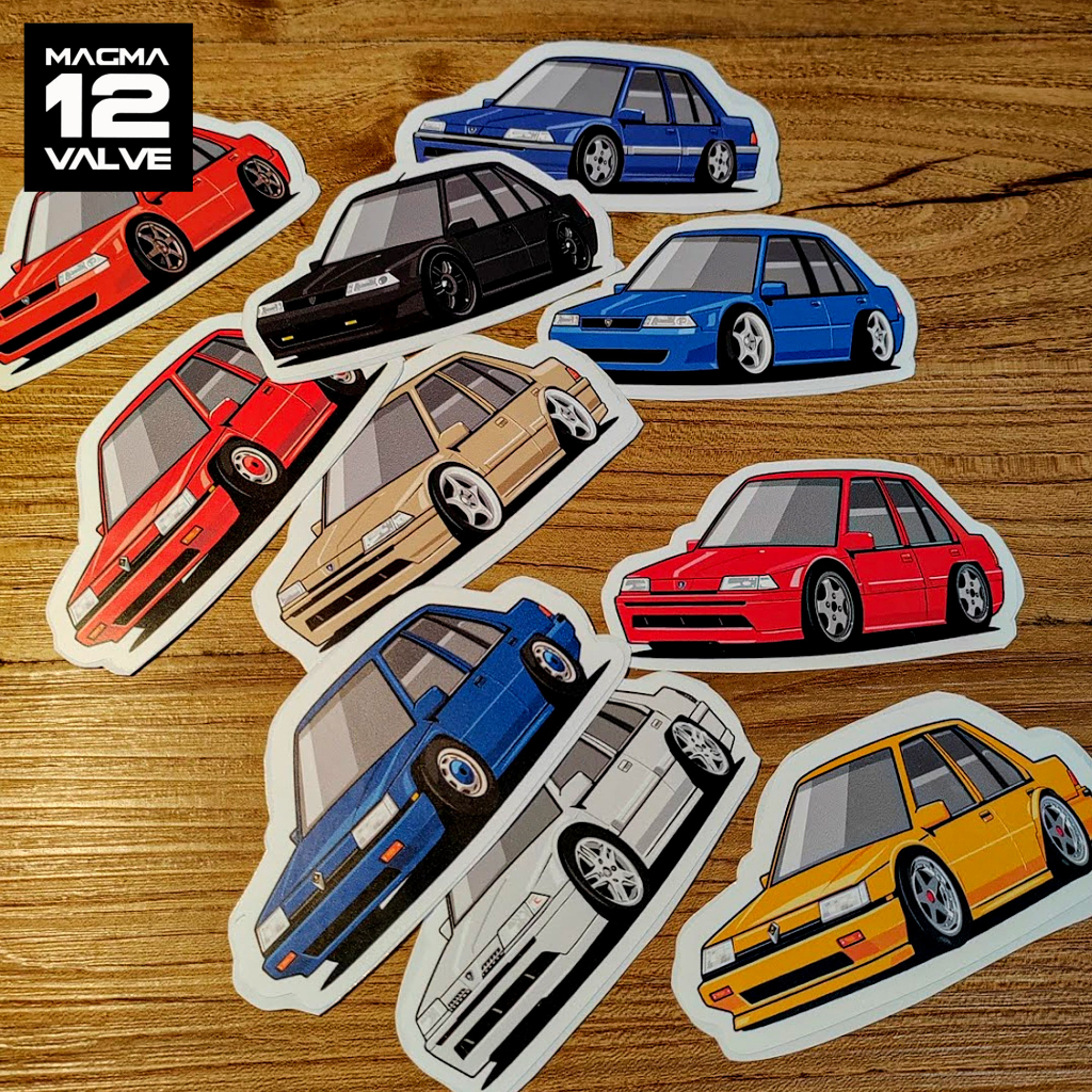 Magma 12 valve mini car sticker | Shopee Malaysia