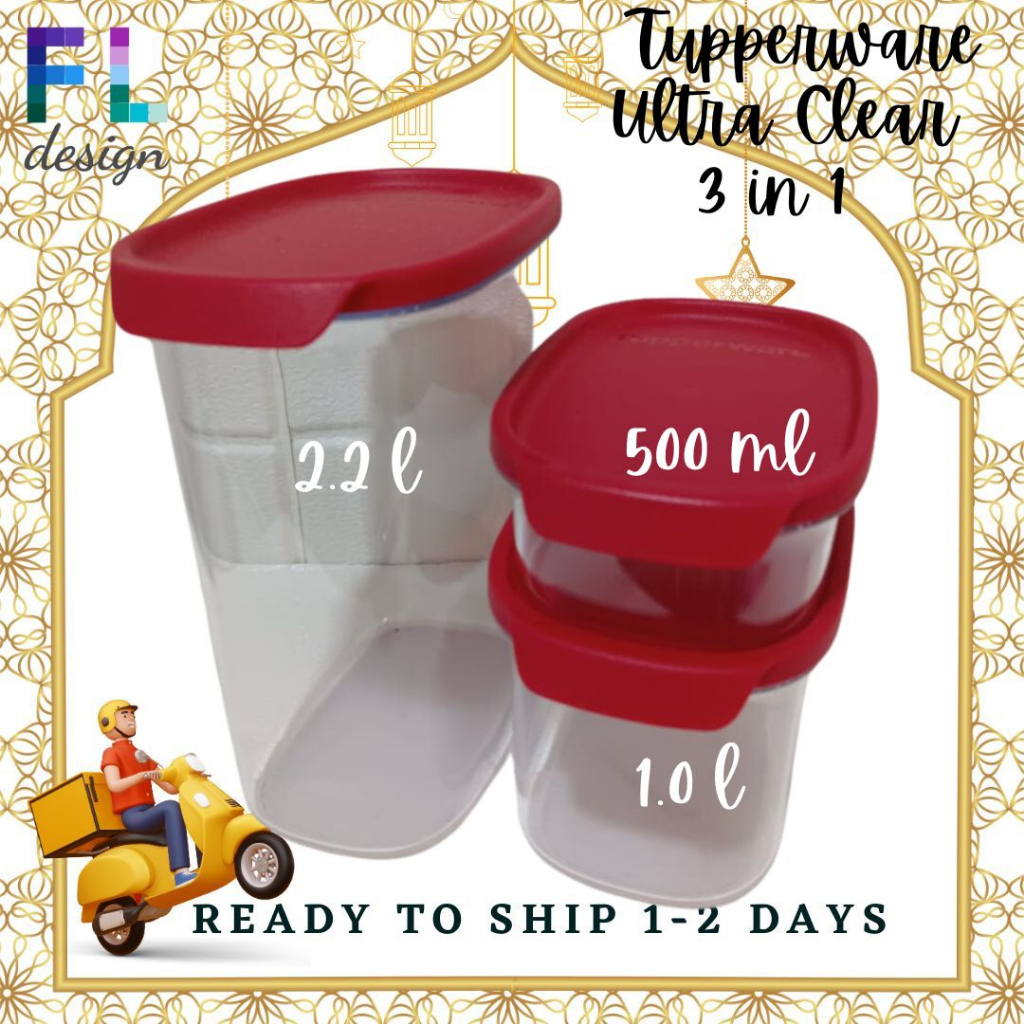 Tapuware🎁 Hadiah Tupperware🎁Wish card 🎁 Tupperware Ultra Clear ...