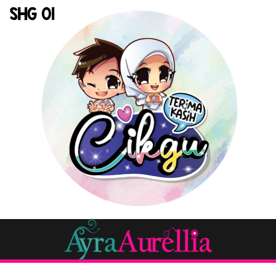 WATERPROOF Sticker Hari Guru | Terima Kasih Cikgu | Thank You Teacher ...