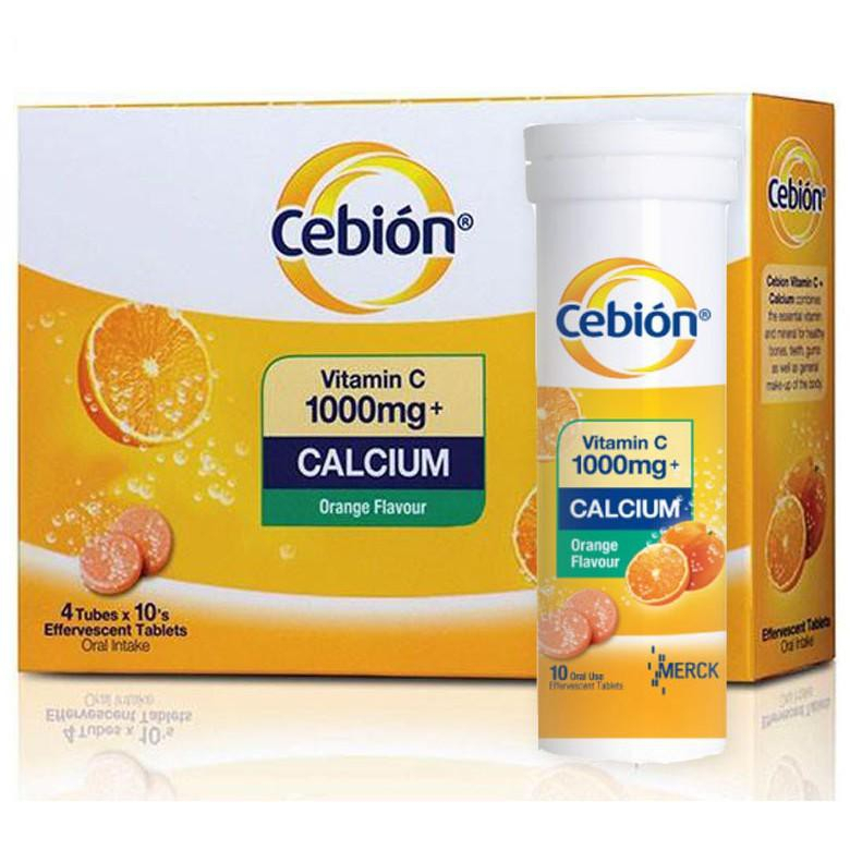 Cebion Vitamin C 1000mg effervescent + calcium 4x10's [NO BOX] | Shopee ...