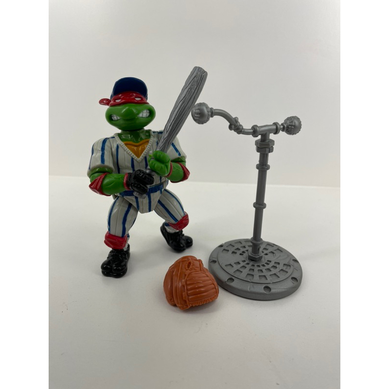 Teenage Mutant Ninja Turtles baseball Grand Slammin' Raph Figure 1991 ...