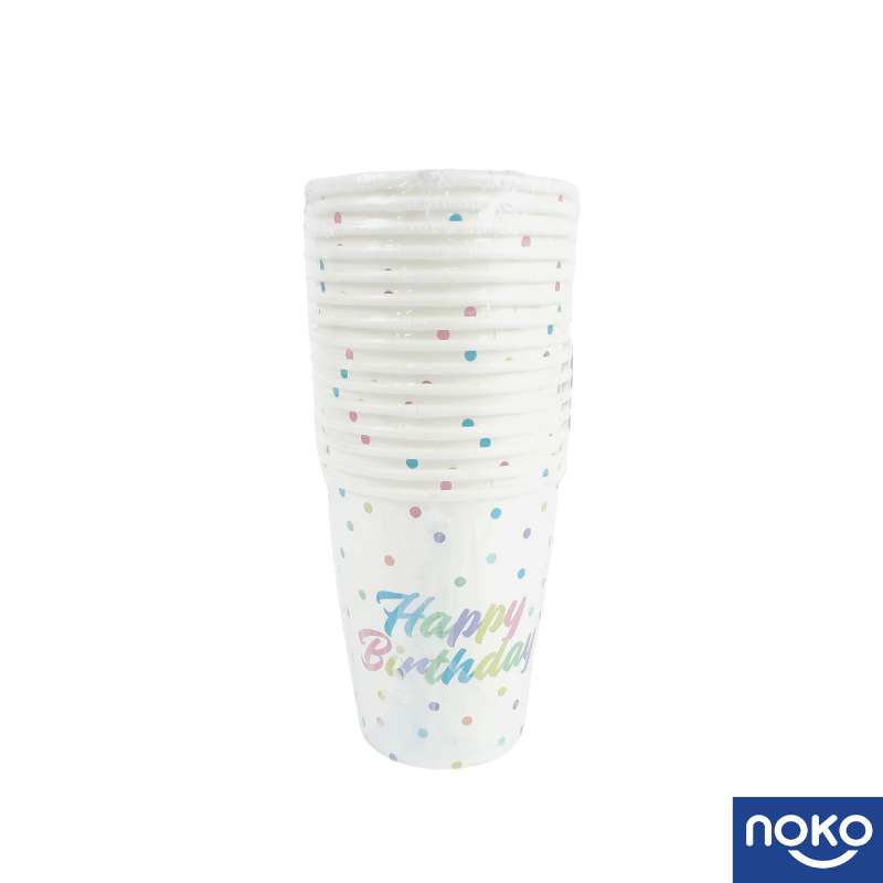 Happy Birthday Party Paper Cup 9oz (15pcs) | Shopee Malaysia