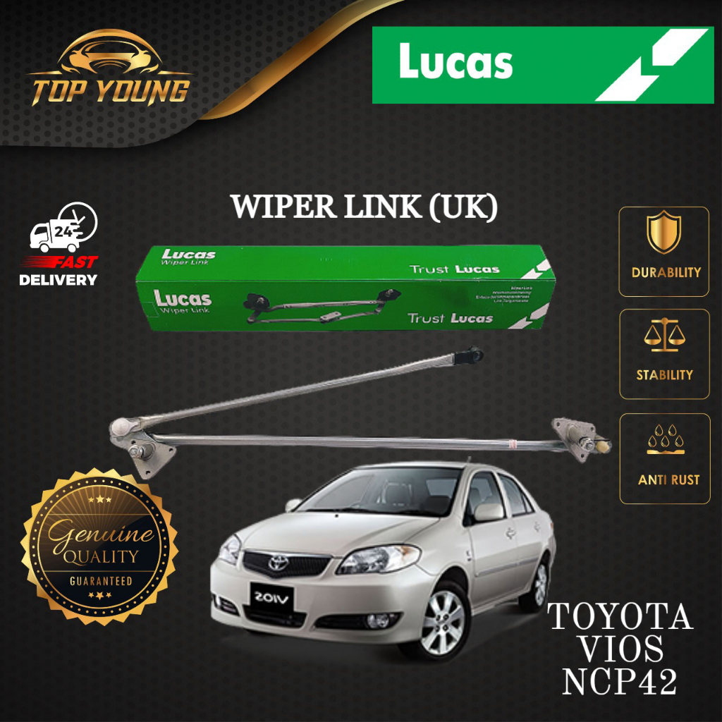 LUCAS TOYOTA VIOS NCP42 WATER WIPER LINK **UK BRAND** IMPORTED ORIGINAL ...