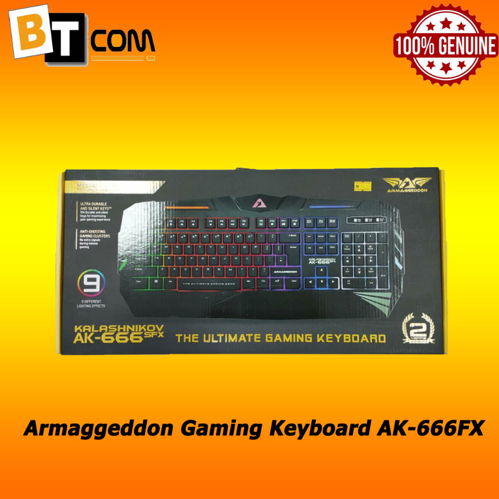 Armaggeddon Kalashnikov Wired Gaming Keyboard AK-666FX | Shopee Malaysia