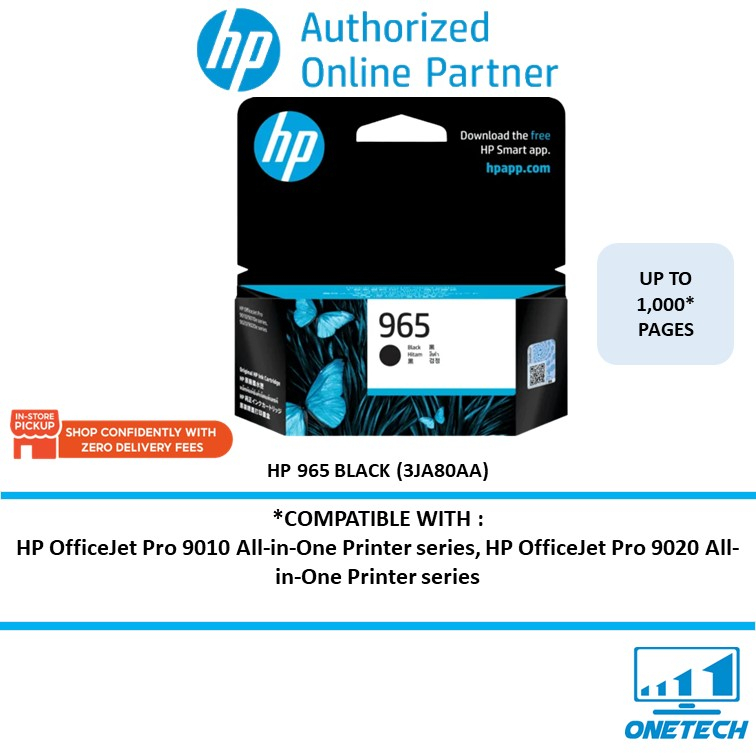 HP 965 / 965XL Ink Cartridge Black Cyan Magenta Yellow | Shopee Malaysia