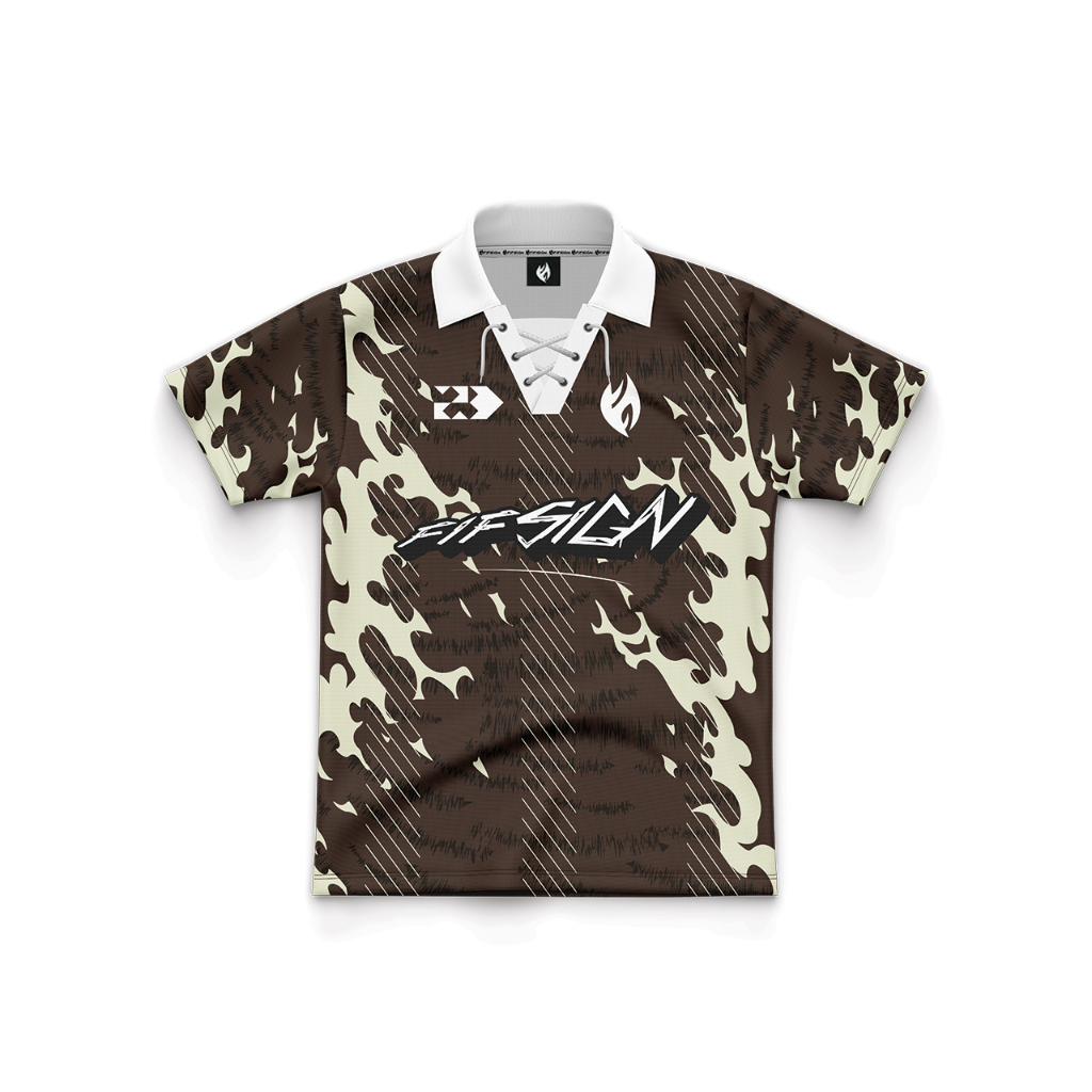 FIFSIGN Flame Camo Oversized Embroidered Lycra Rope Jersey | Shopee ...
