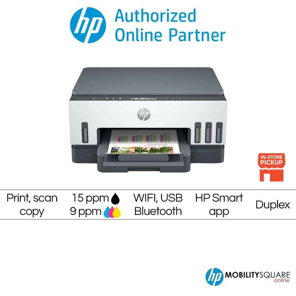 HP Smart Tank 720 All-in-One Printer (6UU46A) [ Free Redeem RM80 TnGo ...