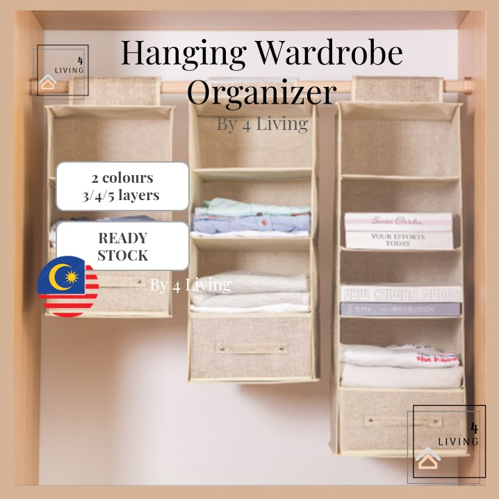 🔥READY STOCK🔥 GoodQuality Hanging Wardrobe Organizers Clothes Storage ...