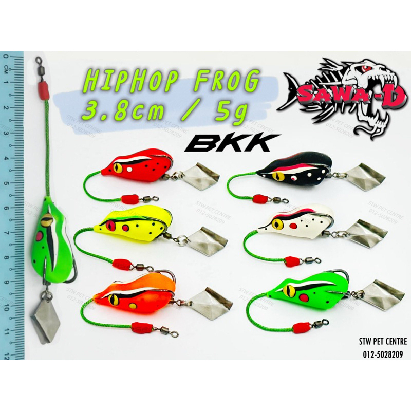 Sawa-D HipHop Frog 3.8cm/5g BKK Hook 1 Sawad Frog Sawa D Frog Katak ...