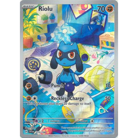 Riolu - Illustration Rare Art - 215/198 - SV01 - Pokemon Scarlet ...
