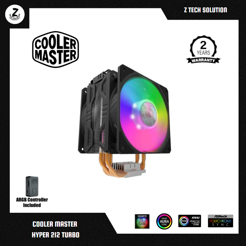 Cooler Master HYPER 212 TURBO ARGB CPU Cooler | Shopee Malaysia