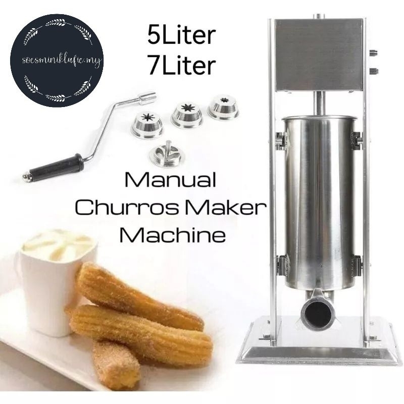 Churro maker machine stainless steel heavy duty manual spanish | Shopee ...