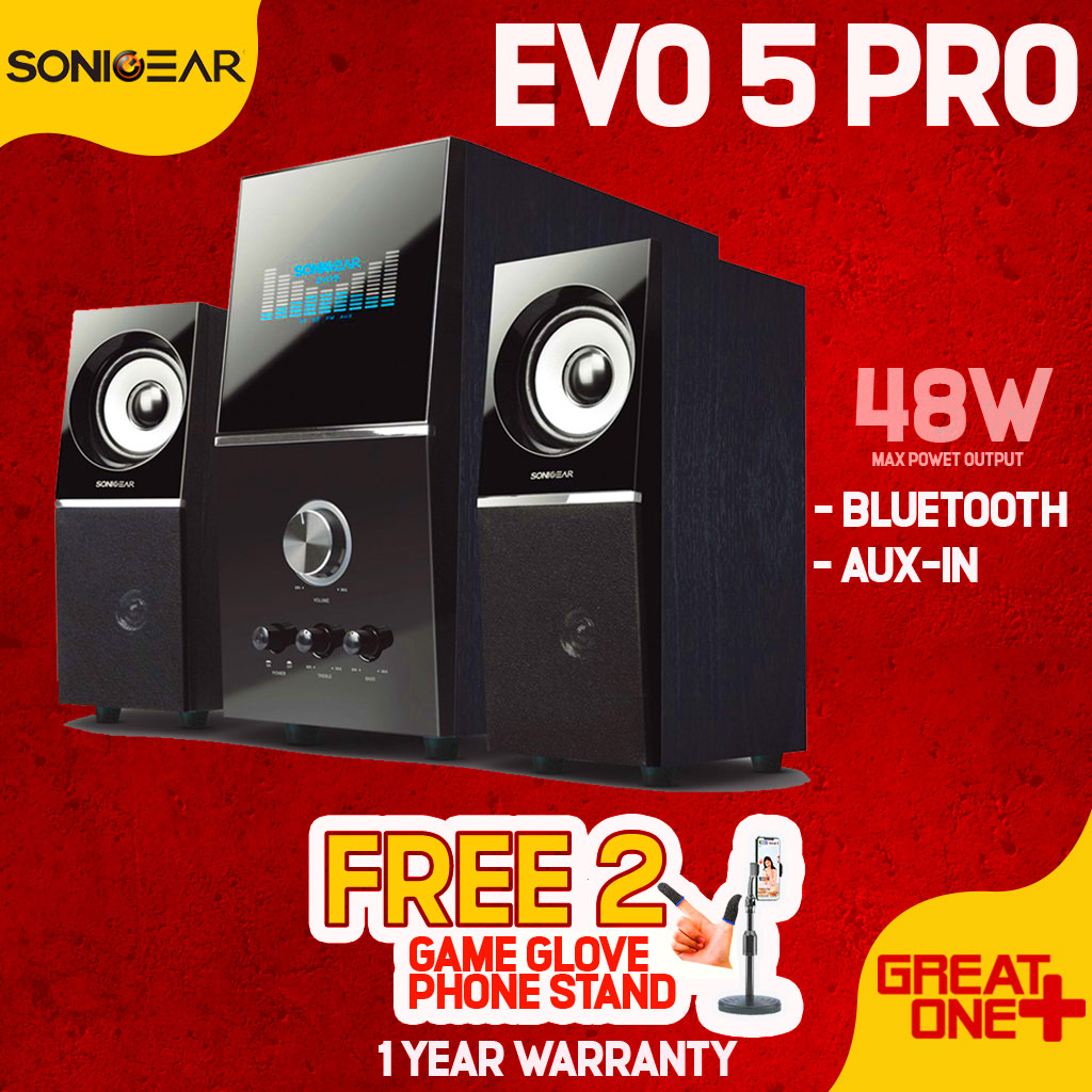 SonicGear EVO 5 PRO Bluetooth 5.0 Speaker | 5" Full Range Driver ...